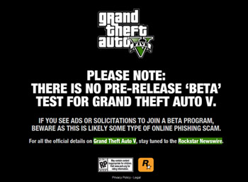 Fake GTA V PC beta circles the web
