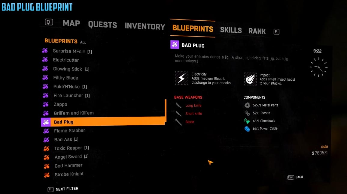 Bad Plug Blueprint - Dying Light: The Following