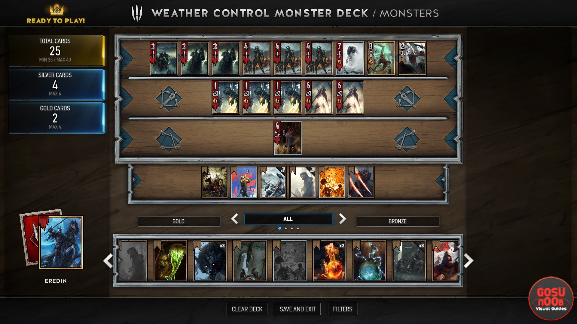 Monsters Weather Control Basic Deck Guide - Gwent Gosunoob