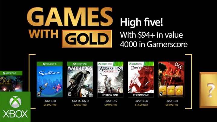 Lineup for Xbox Live Gold June 2017 - get $94 in value