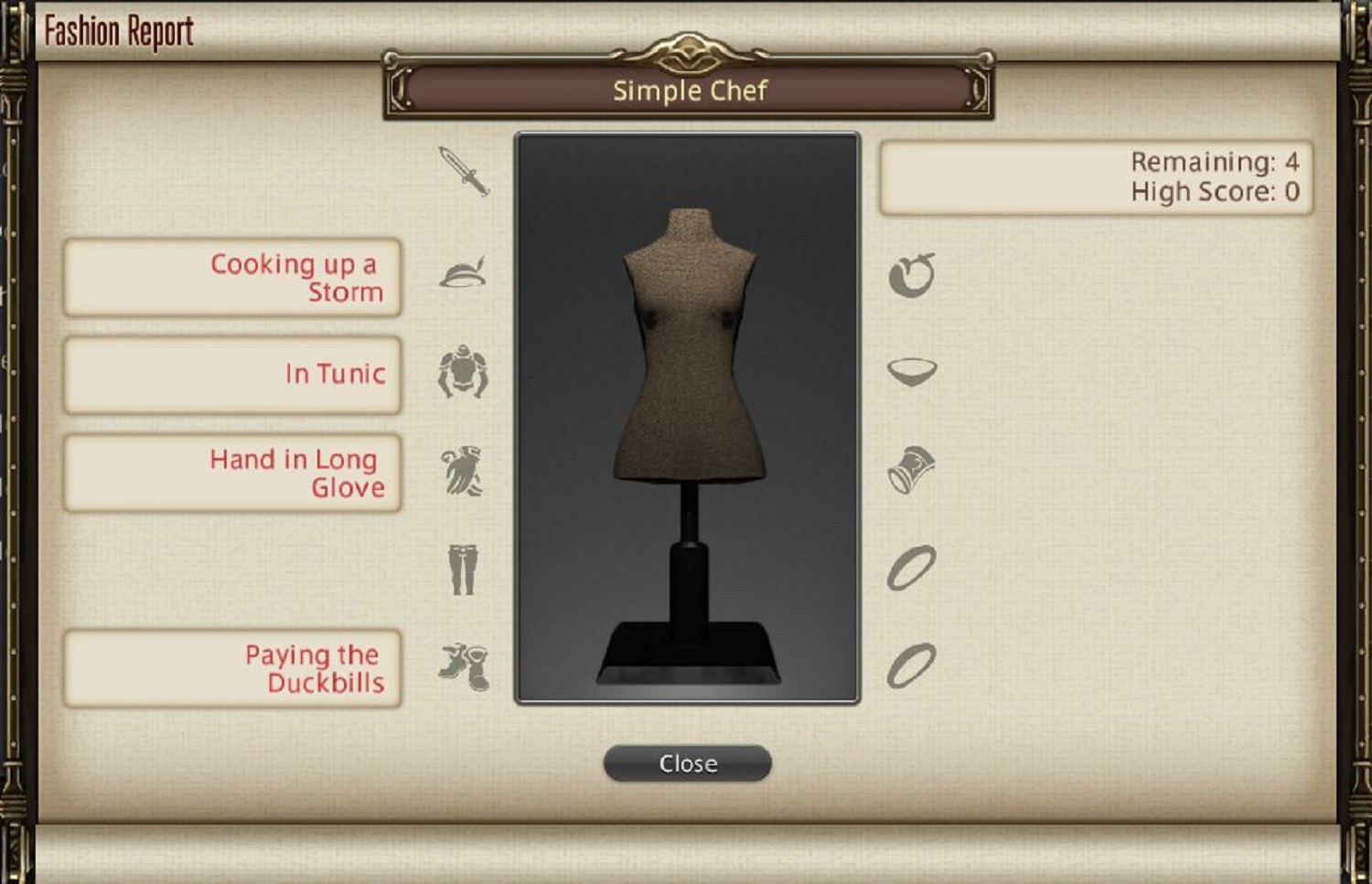 FFXIV Fashion Report - Simple Chef