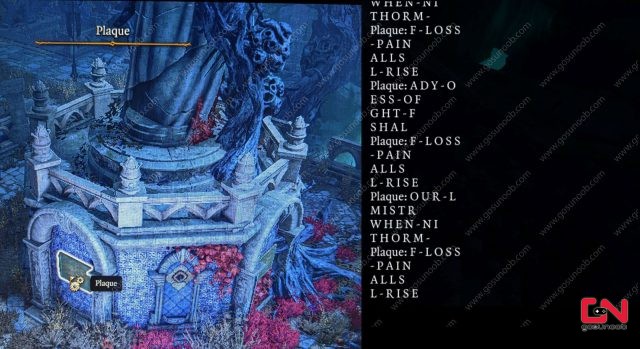 BG3 Plaque Puzzle in Shadow Cursed Lands