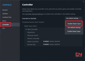 Starfield PC Controller Not Working on Steam