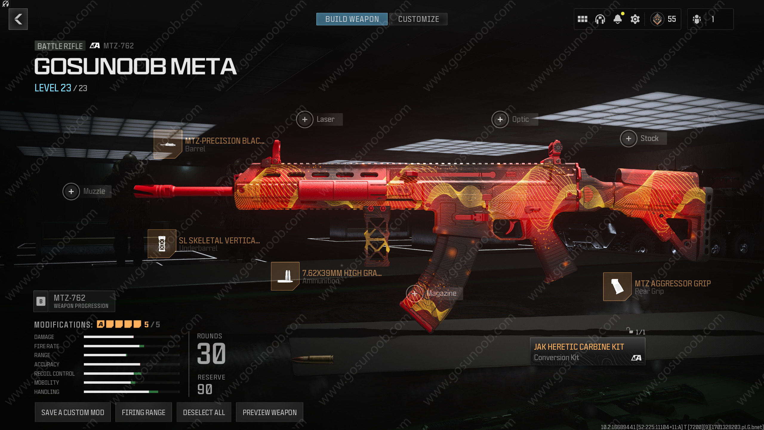 JAK Heretic 卡宾枪套件 MW3 - Recmg.com