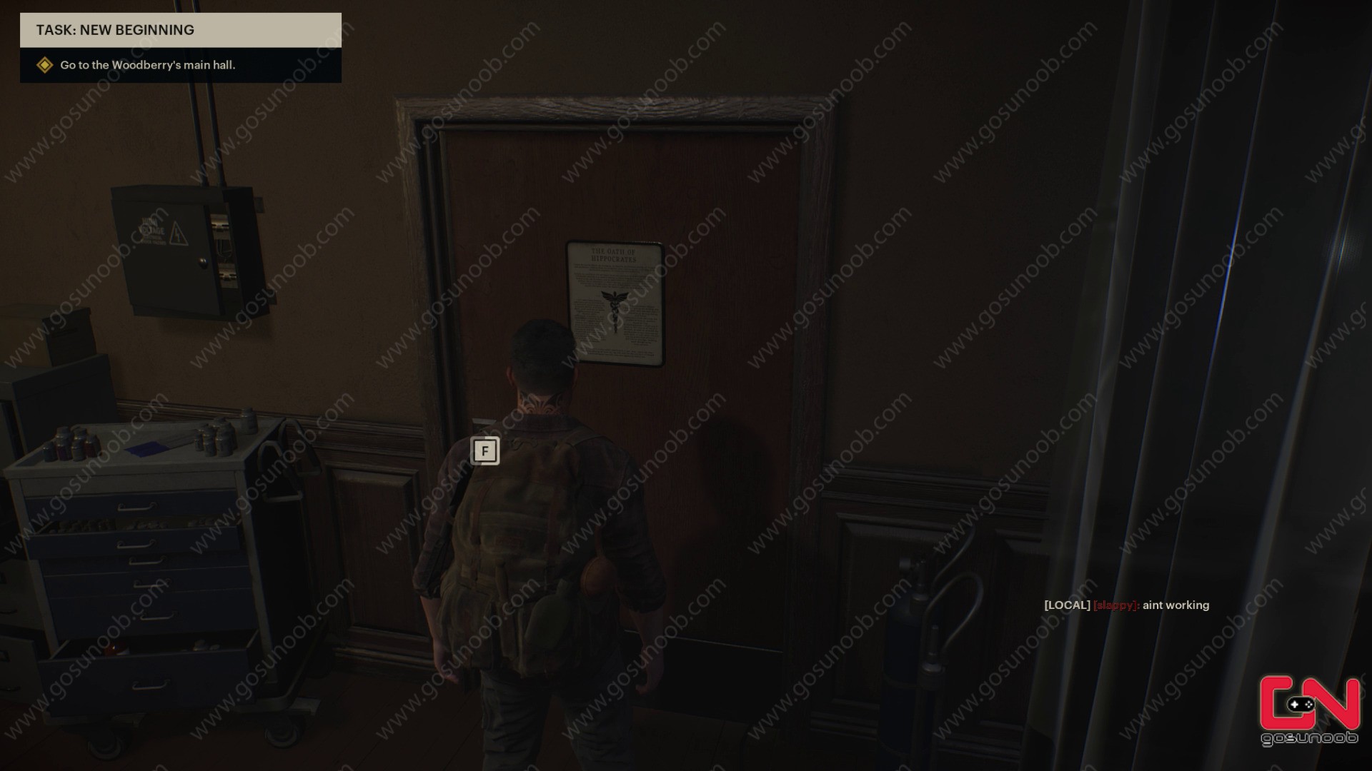 How To Open Door & Talk to Dr Leonard The Day Before