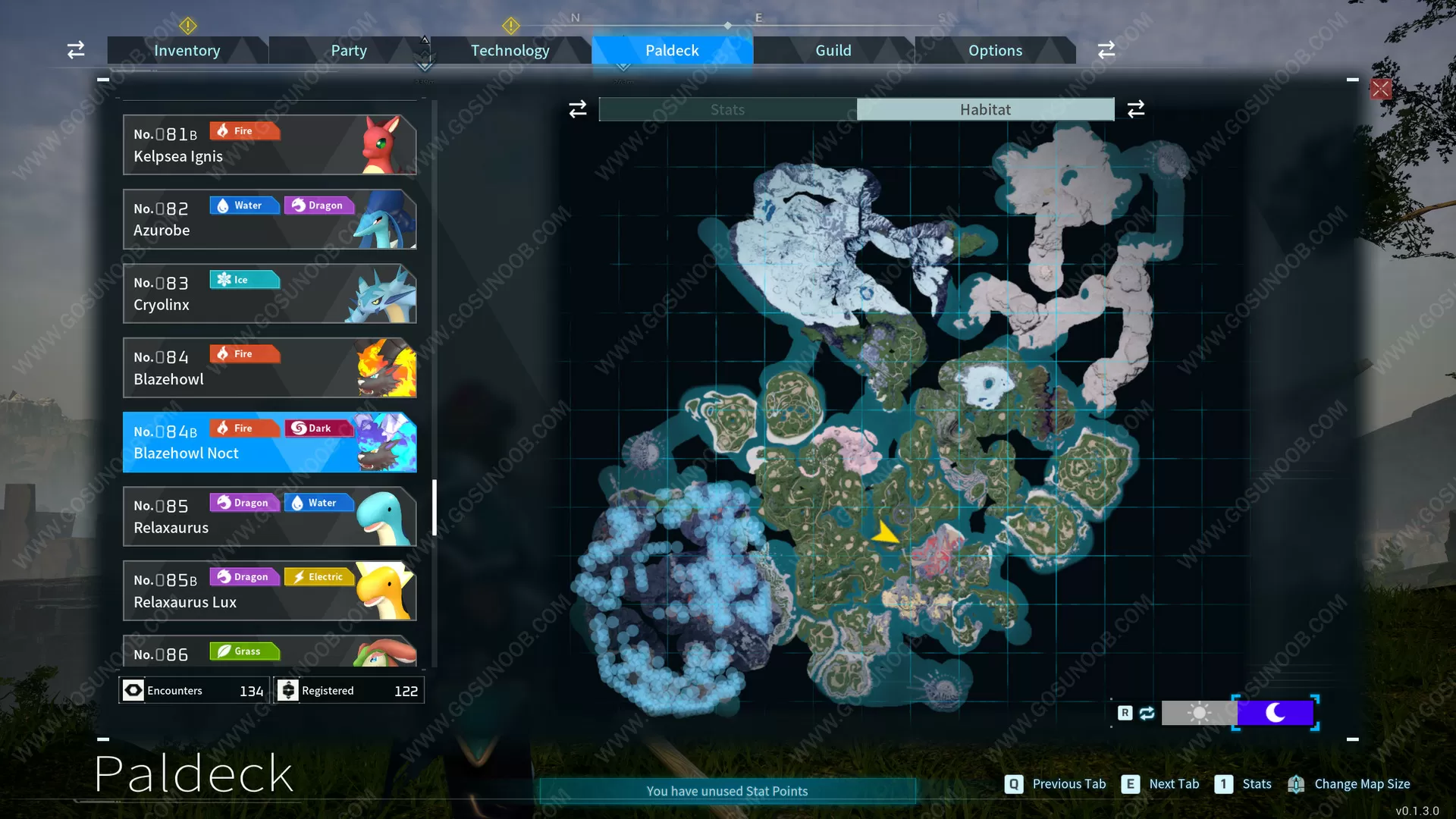 Blazehowl Noct Breeding Combos, Location, Drops and Skills | Palworld