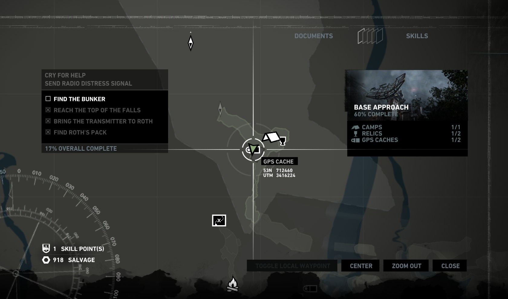 Base Approach GPS Cache 1