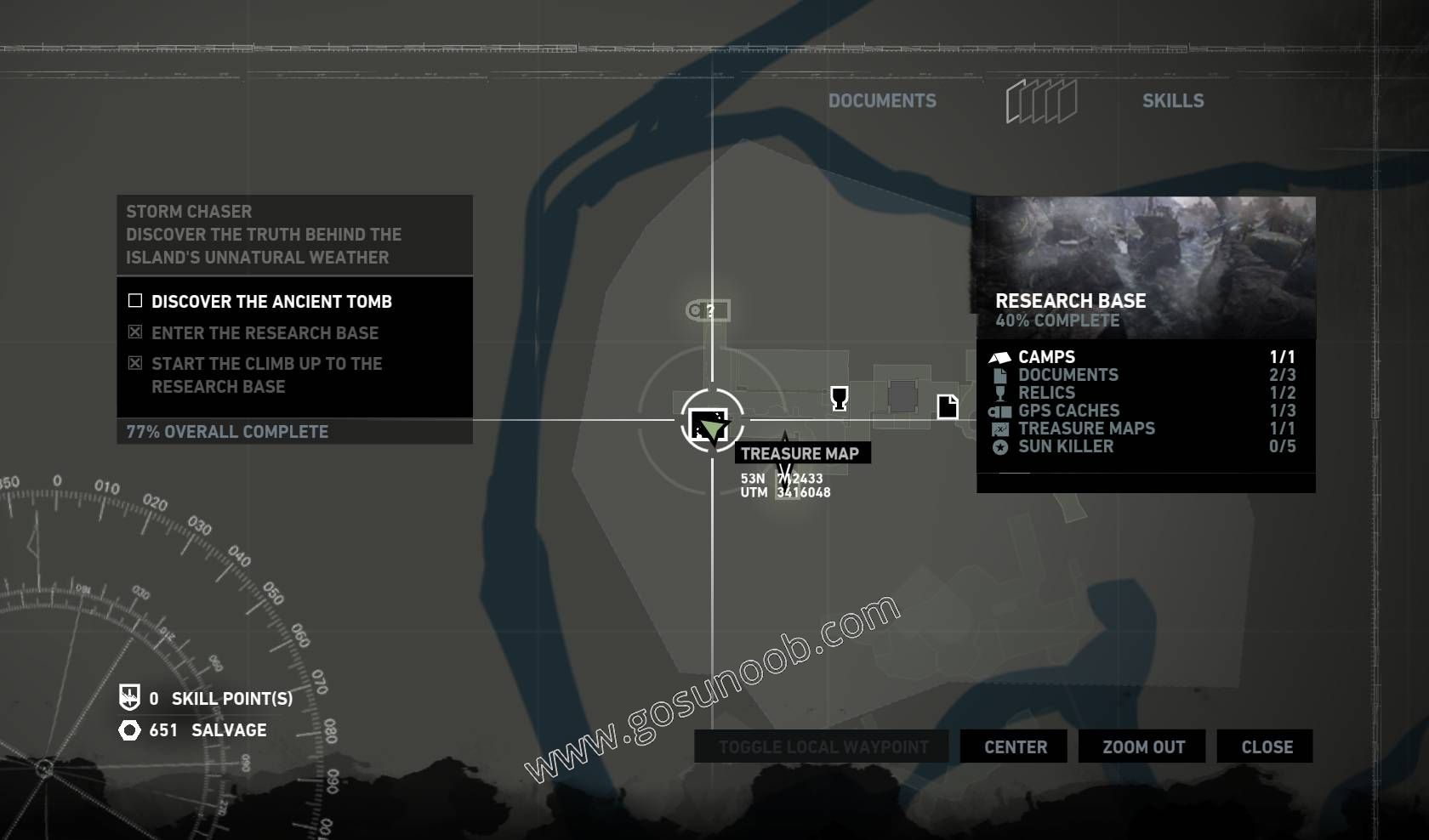 Research Base Treasure Map - Complete Map - GosuNoob.com Video Game ...