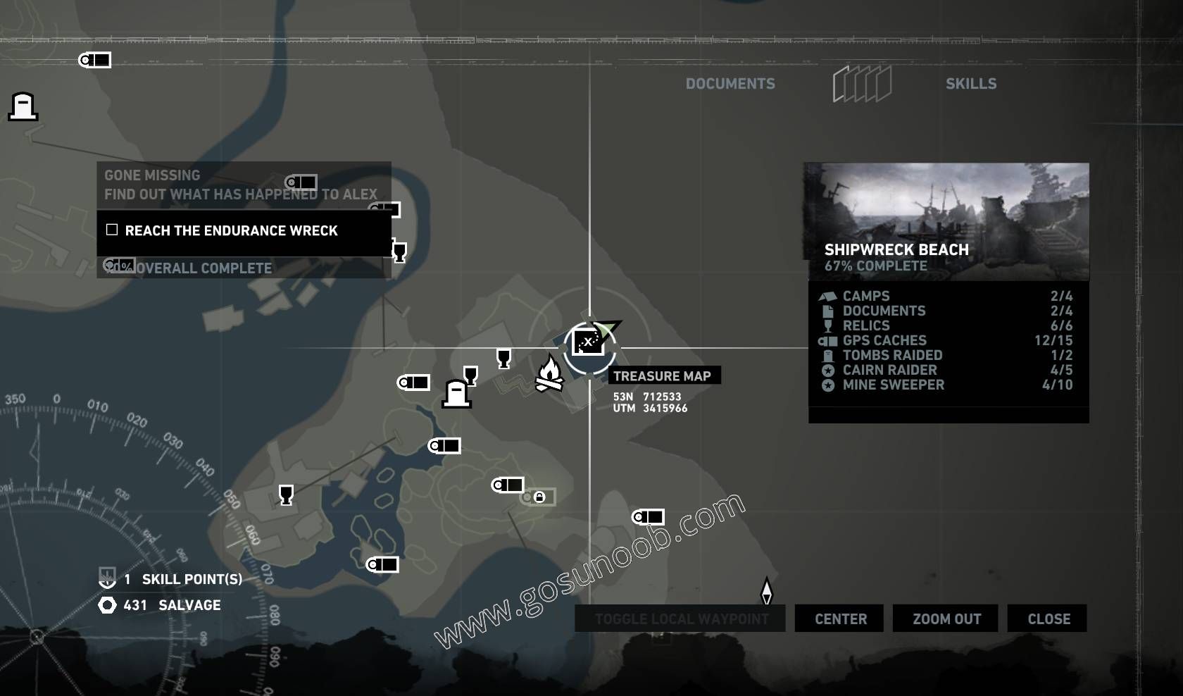 Shipwreck Beach Relic Map - GosuNoob.com Video Game News & Guides